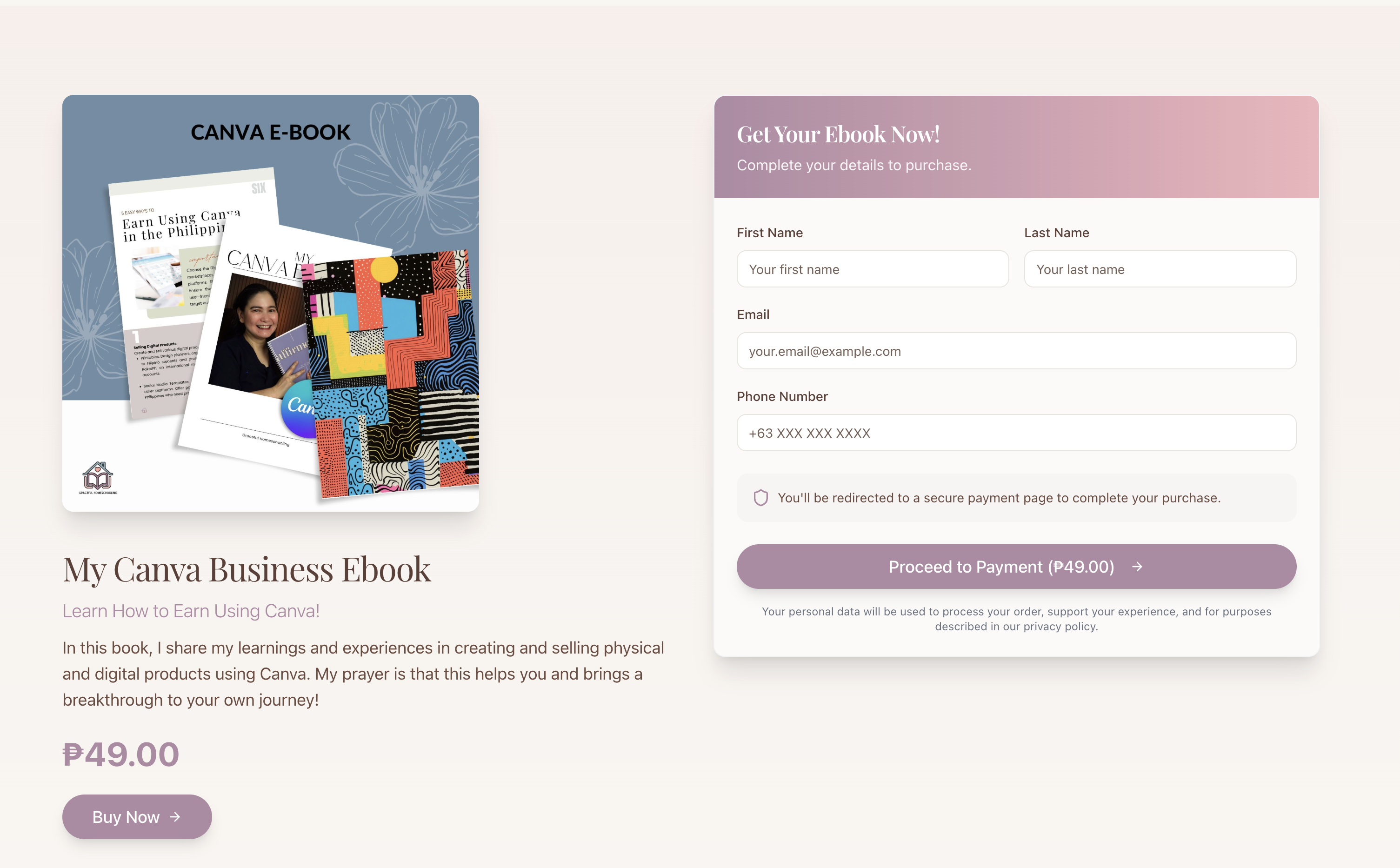 Canva Business Ebook – Graceful Homeschooling